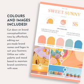 Sweet Sunny Brand Identity Kit Lite Canva Template – The Classic Digitalist