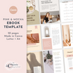 E-book Canva Template | worksheets, opt-in freebies | Pink and Mocha ...