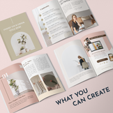 E-book Canva Template | worksheets, opt-in freebies | Pink and Mocha ...